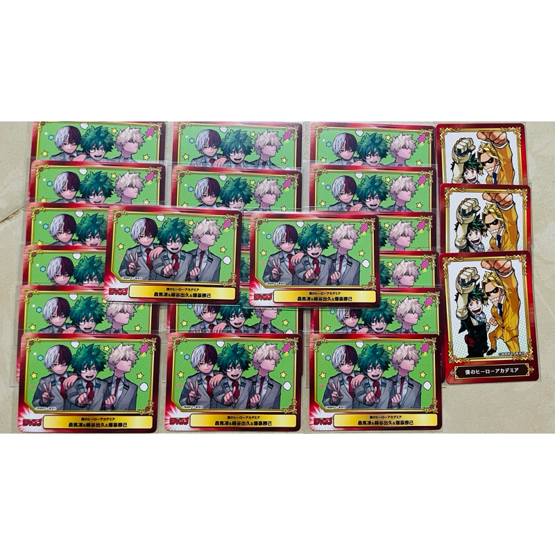 [MHA] Jump Shoto Bakugo Deku My Hero Academia official card | Shopee ...