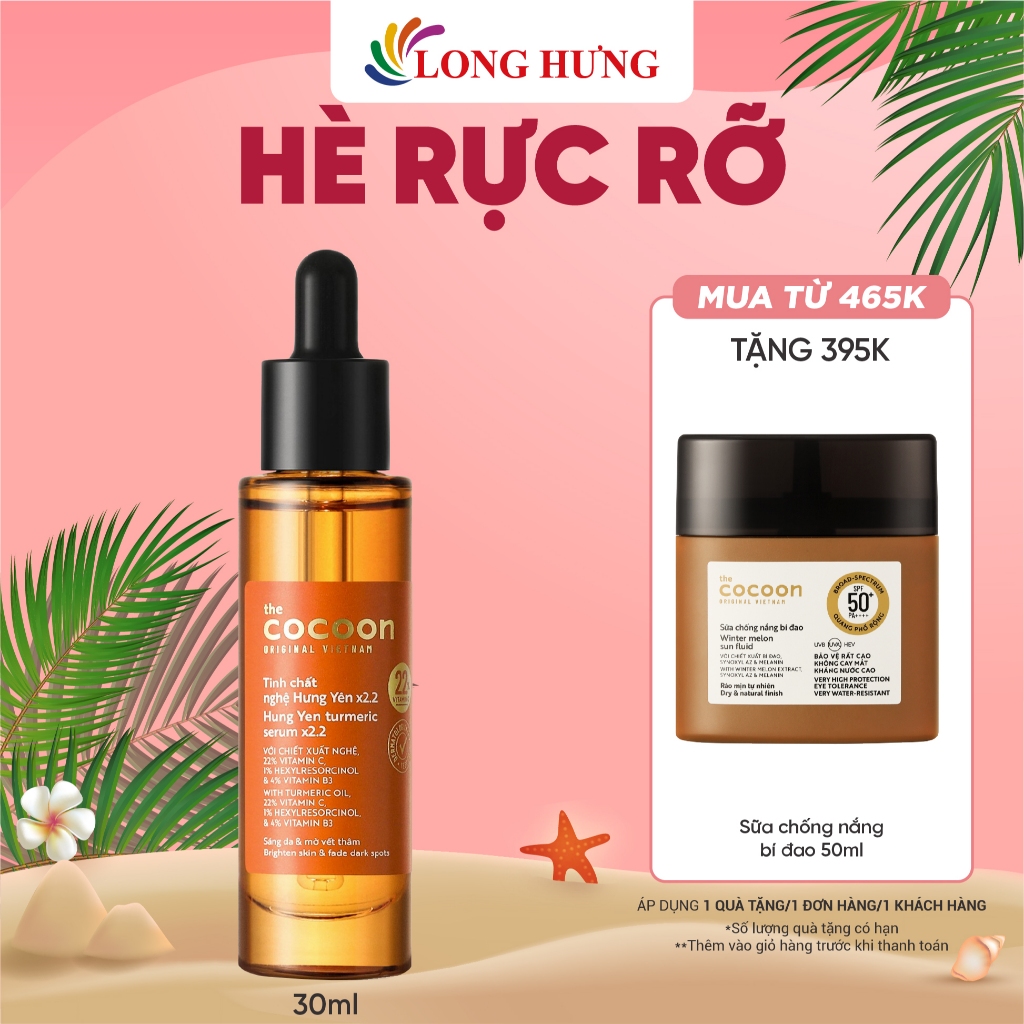 Hung Yen Cocoon turmeric essence Combo x2.2 with 22% vitamin C (30ml ...
