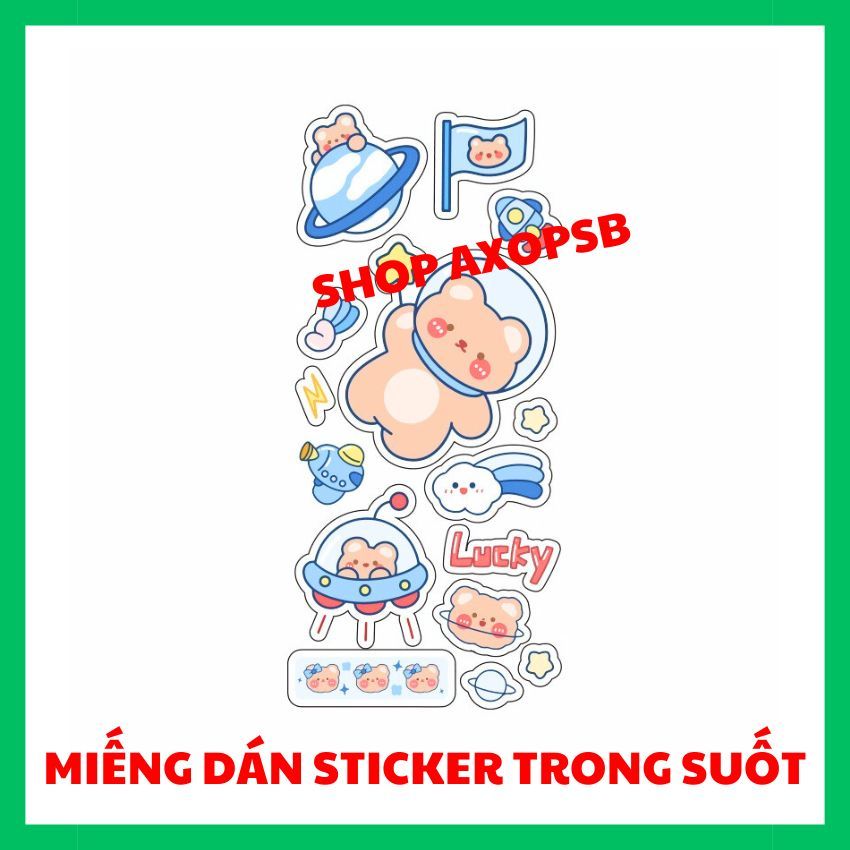 Transparent stickers, cute Cartoon, cute and pretty | Shopee Philippines