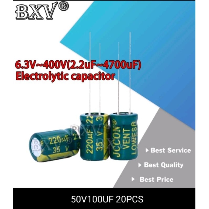 Esr High Frequency Capacitor 50V 100UF 19PCS | Shopee Philippines