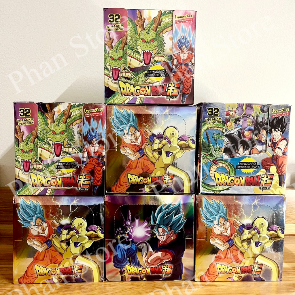 Set Of 160 Cheap Dragon Ball Cards 32 packs - 7 Dragon Ball Cards ...