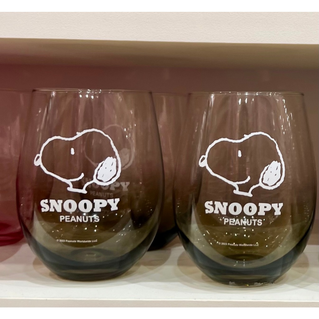 Miniso Transparent Glass Cup SNOOPY version Glass without handle ...
