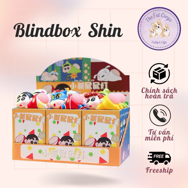 (1 Odd box) Blindbox blind box Shin pencil boy butt light up | Shopee ...