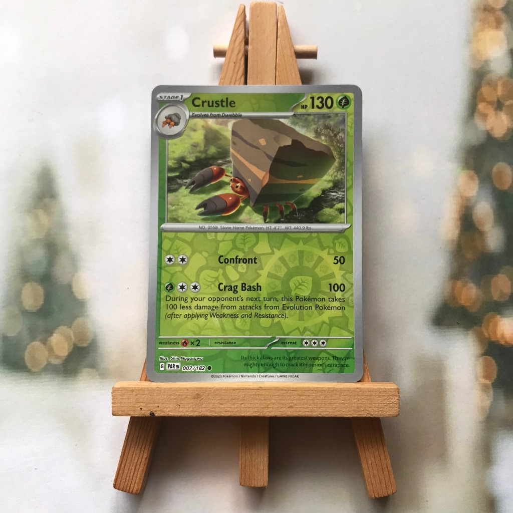 Pokemon Crustle 007/182 picture card - Common Reverse Holo English odd ...