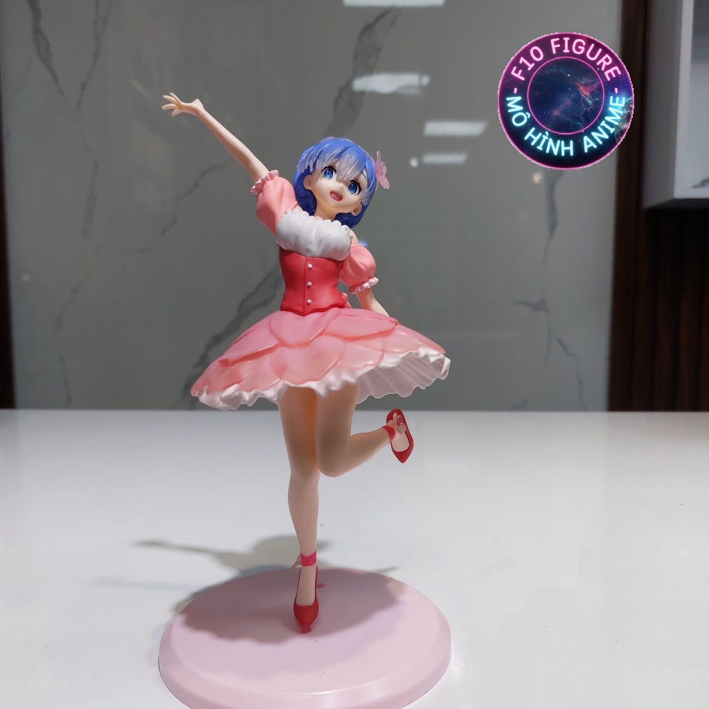 Rem Character Model in pink dress - Cute female character model 25cm ...
