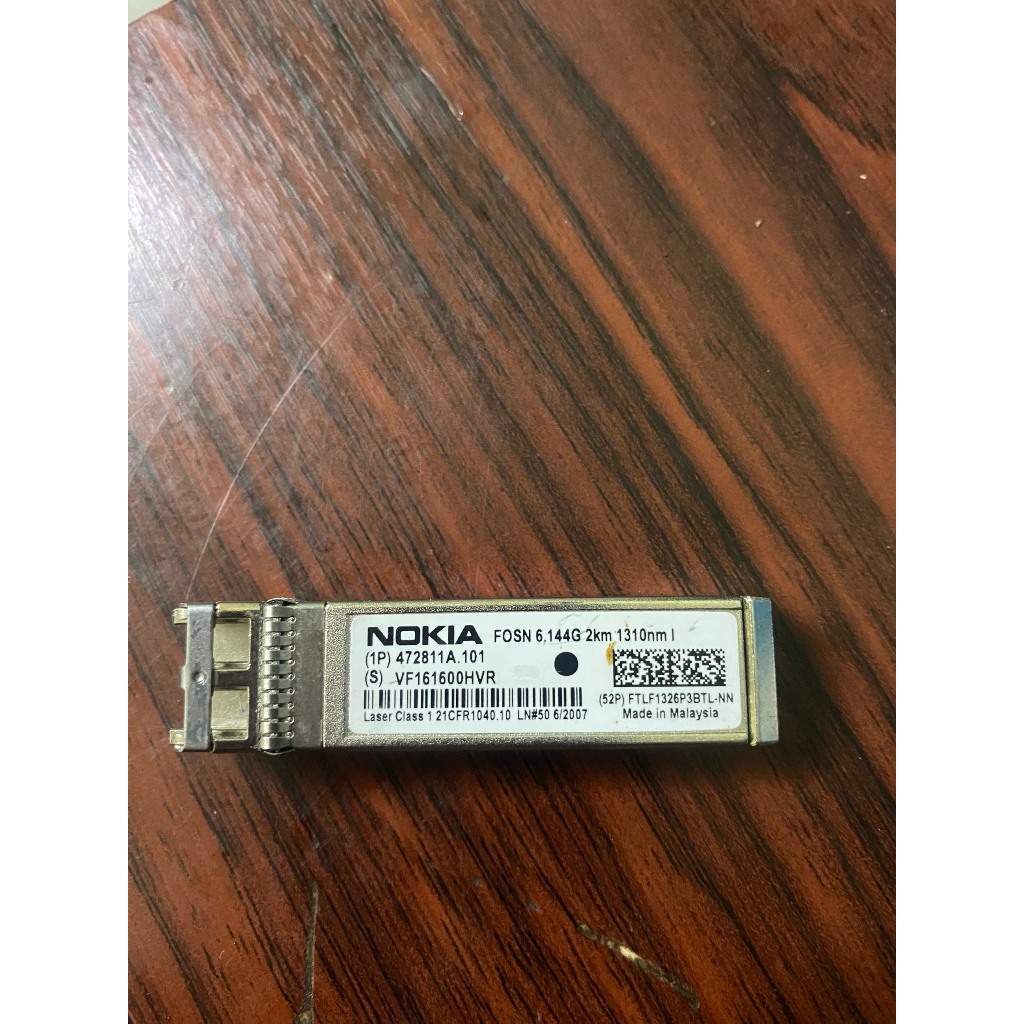Nokia 6G SFP+ optical Module 2km and 15km 1310nm SM (1P)472580A.101 ...