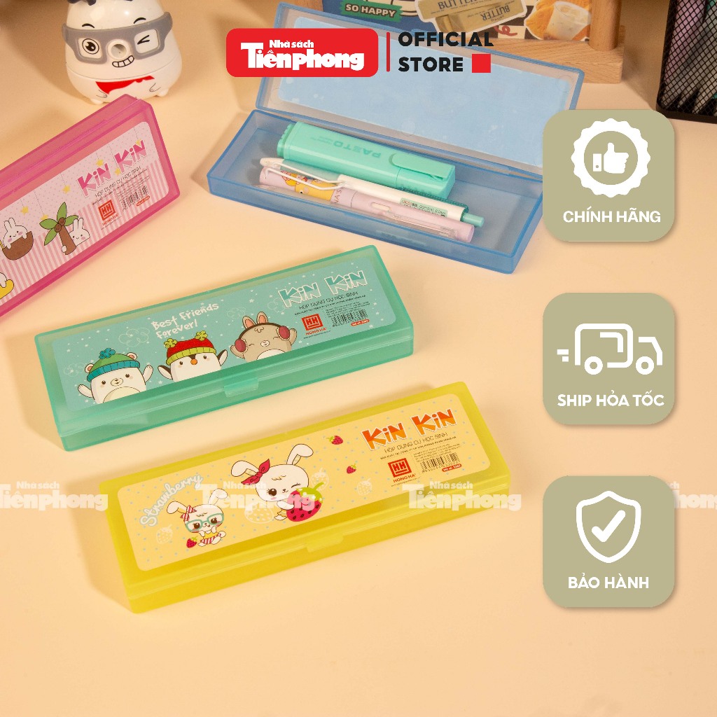 Kin Kin Kin Plastic Pen Box Convenient School Tool Box Hong Ha, Tien ...