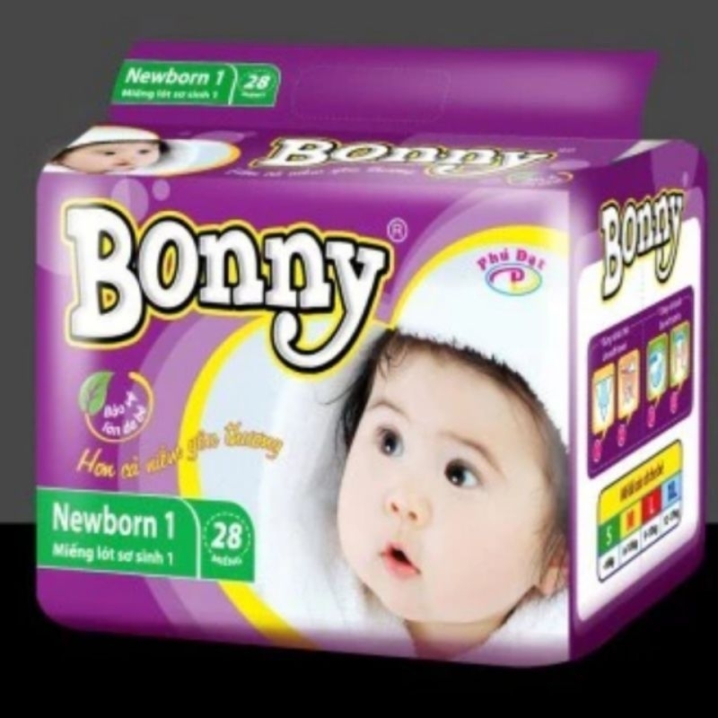 Bonny Newborn Baby Diapers 1 (can replace sanitary napkins at night ...