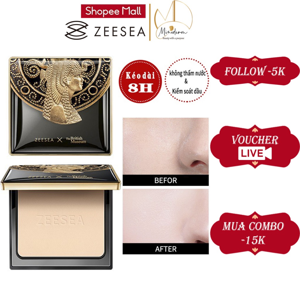 Zeesea classic museum British style waterproof oil-control makeup powder 8g | Shopee Philippines