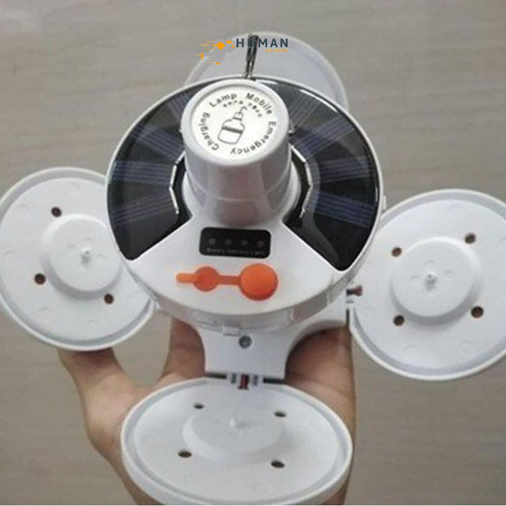E27 4-wing 5-bulb LED light bulb peace of mind with solar USB charging ...