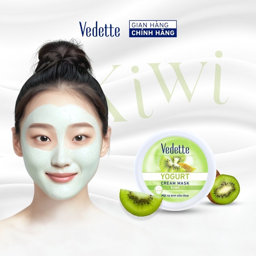 Vedette Kiwi Yogurt Mask 120ml deeply moisturizes and brightens the ...