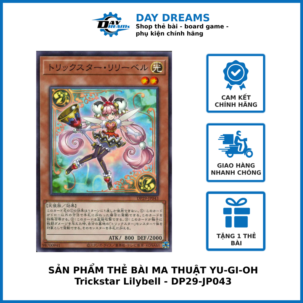Yugioh Card OCG-Japanese Language Version: DP29-JP043 Trickstar Lilybell - Common | Shopee ...