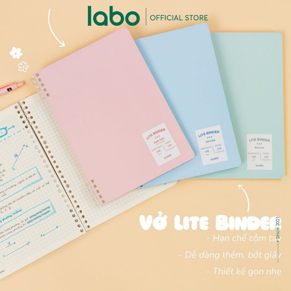 Notebook B5 Dash Caro, Dot Line Klong Double-Headed Plastic Shackle ...