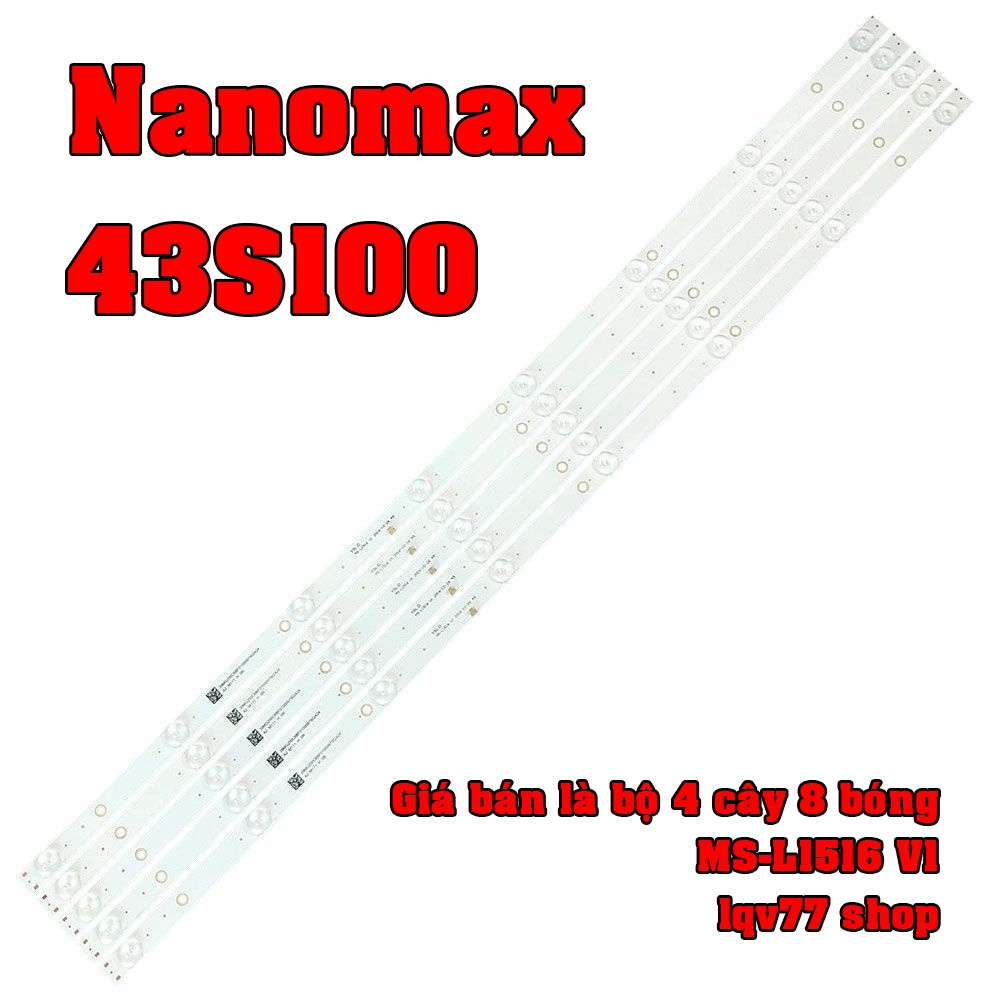 Nanomax 43S100 - Set of 4 bars with 8 3v LEDs for Nanomax iMusic ...