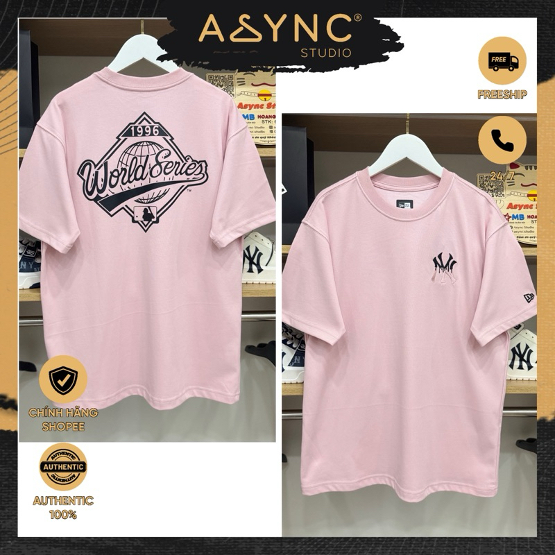 (Auth) New Era x MLB NY World Series 1996 T-shirt In Pink | Code: 13040808 - Async Studio ...