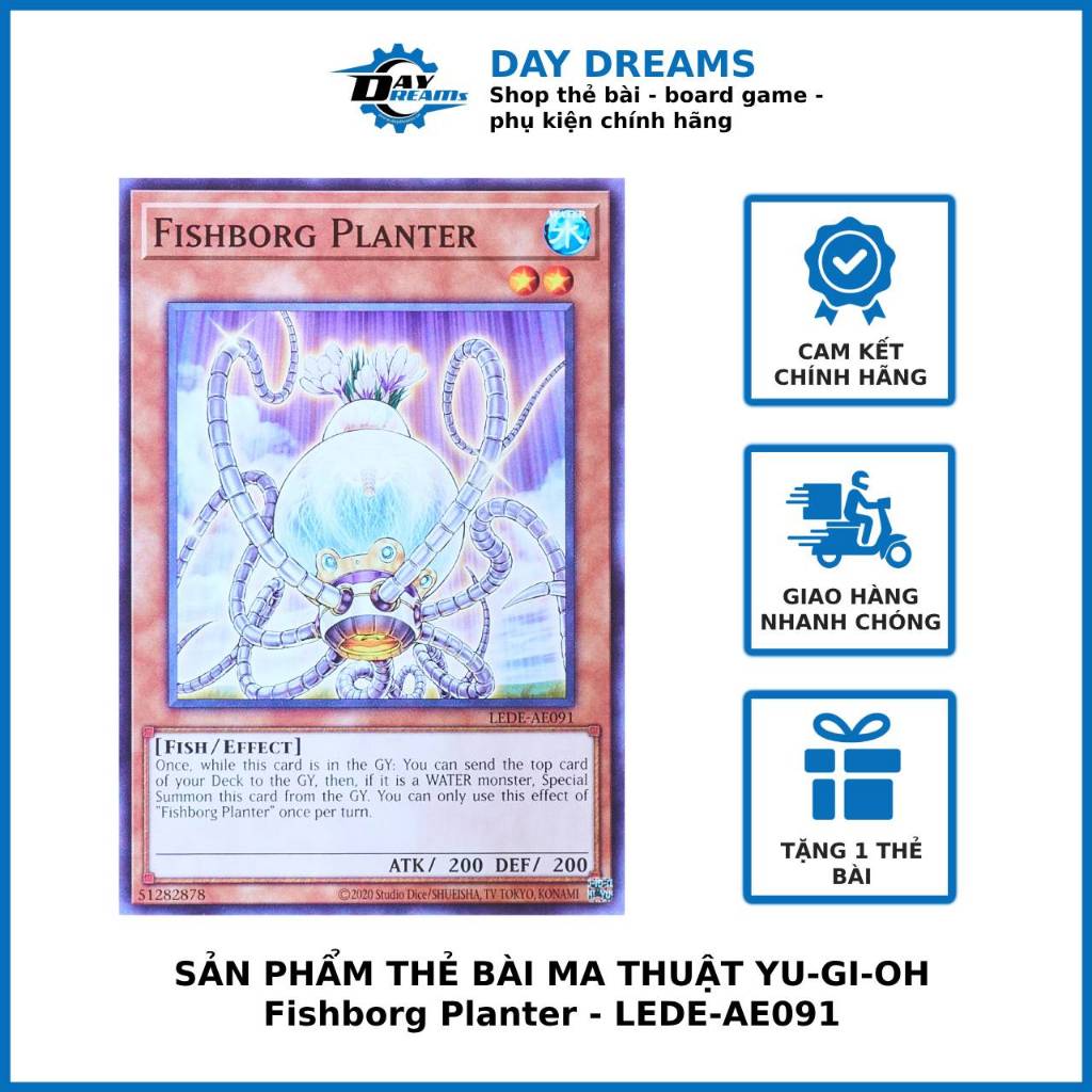 Yugioh Card Asian English Version - English Language: Fishborg Planter ...