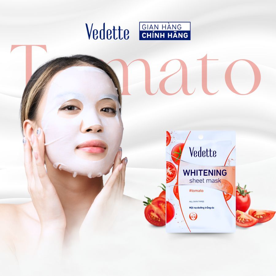 Vedette Tomato whitening sheet mask 22ml | Shopee Philippines