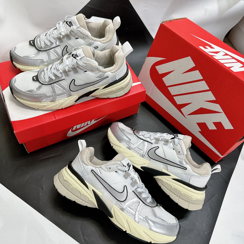 Nike V2K Run'Summit White Metallic Silver' FD0736-100 Sneakers | Shopee ...