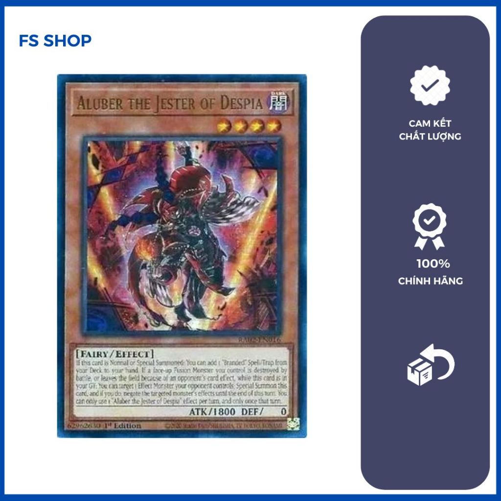[FS Yugioh] Genuine Yugioh Cards Ghost Aluber the Jester of Despia ...