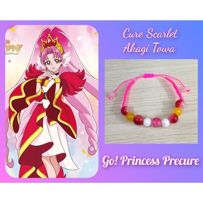 Akagi Towa Character Bracelet - Cure Scarlett Anime Go! Princess ...