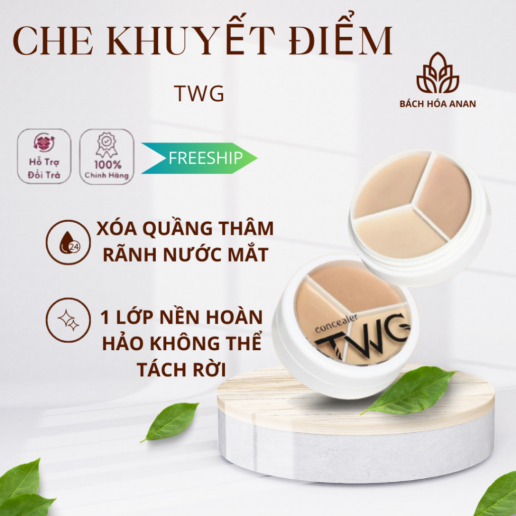 3-color Concealer, Uniform Skin Tone Long-Lasting Eye Contour, Natural ...