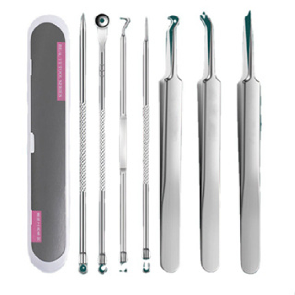 Set Of Tools To Get Acne, Pimple Squeezing Tools 7 Piece High Quality ...