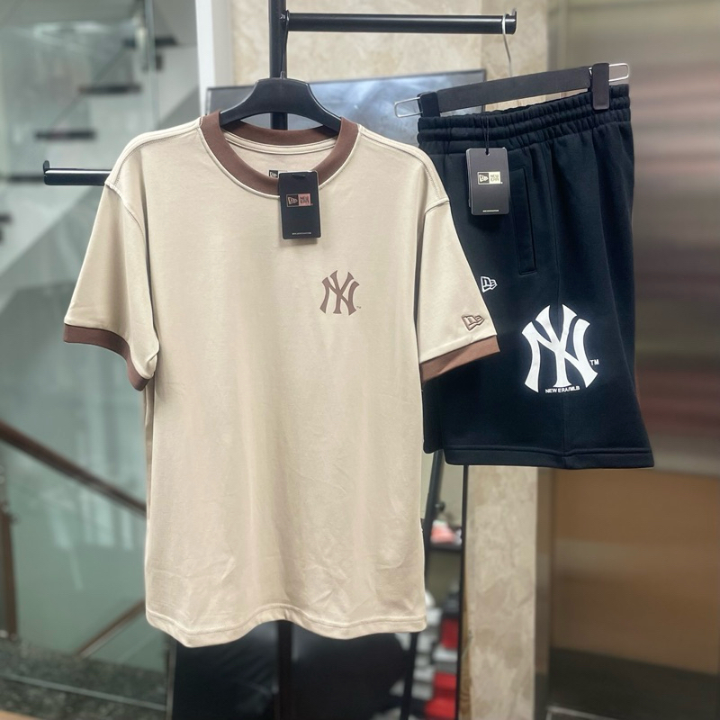 Genuine Set of New Era NY New York Beige clothes with brown border 2 ...