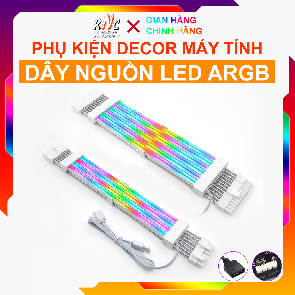 Led Extension Power Cord 5v ARGB 24pin Mainboard and 16pin VGA Aura ...