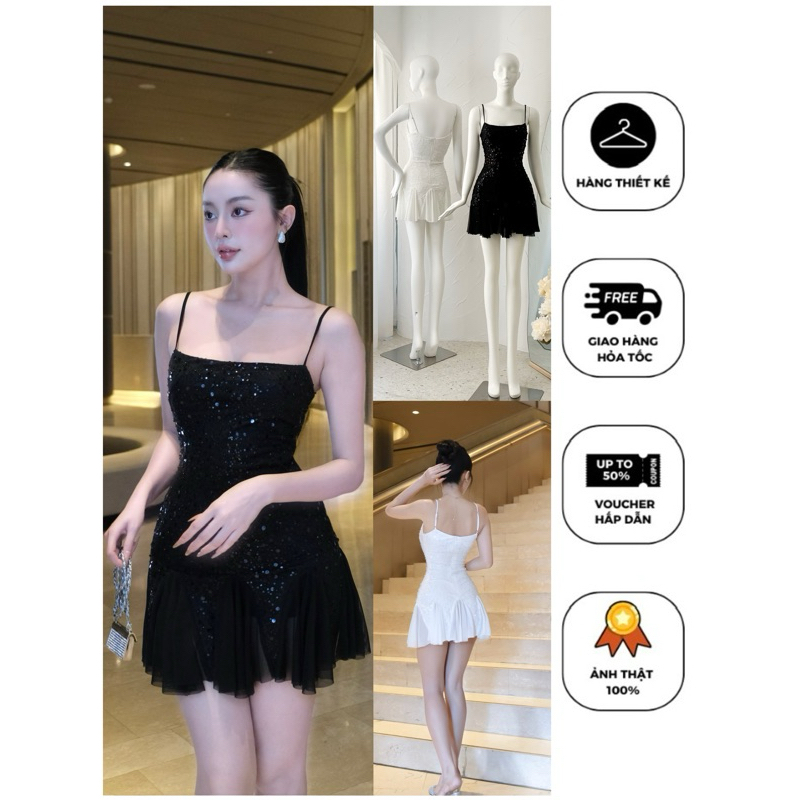 SA [AVAILABLE] Super cute short fishtail sequin dress - with protective ...