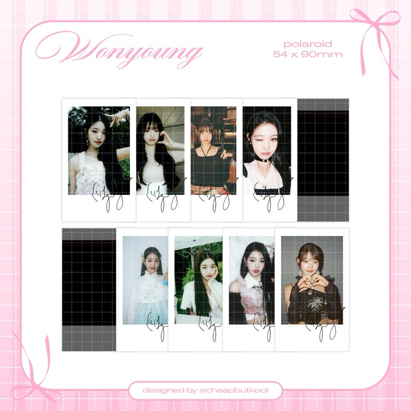 Des Weyoung CARD / POLA WONYOUNG Picture Two-Sided Matte - CHEAPBUTKOOL ...