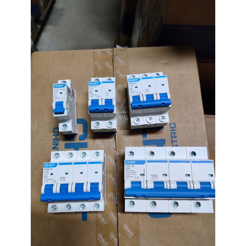 Safe Aptomat CHINT circuit breaker MCB NXB-63 2 Phase 6A - 63A cutting current 6kA, CHINT brand ...