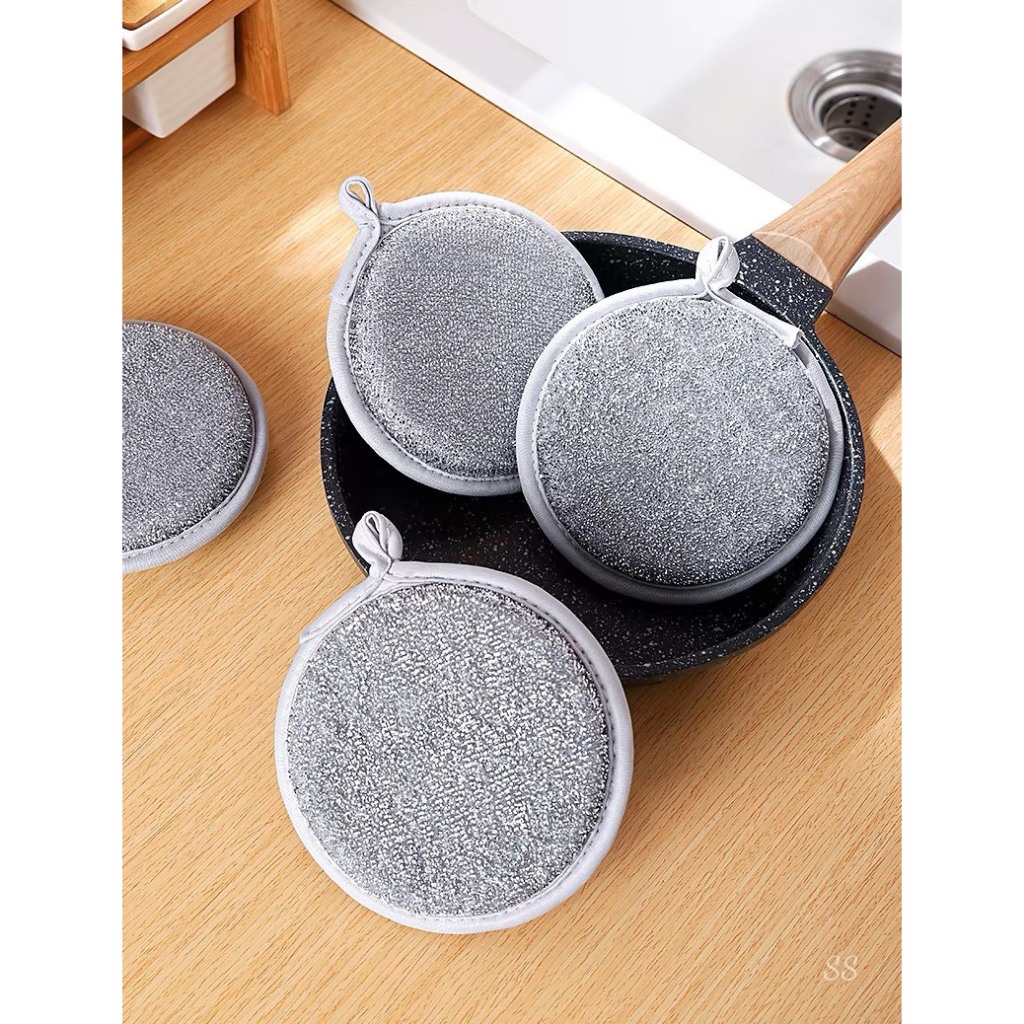 Set Of 3 Sponges With Stainless Pot Scouring, Super Durable And Clean ...