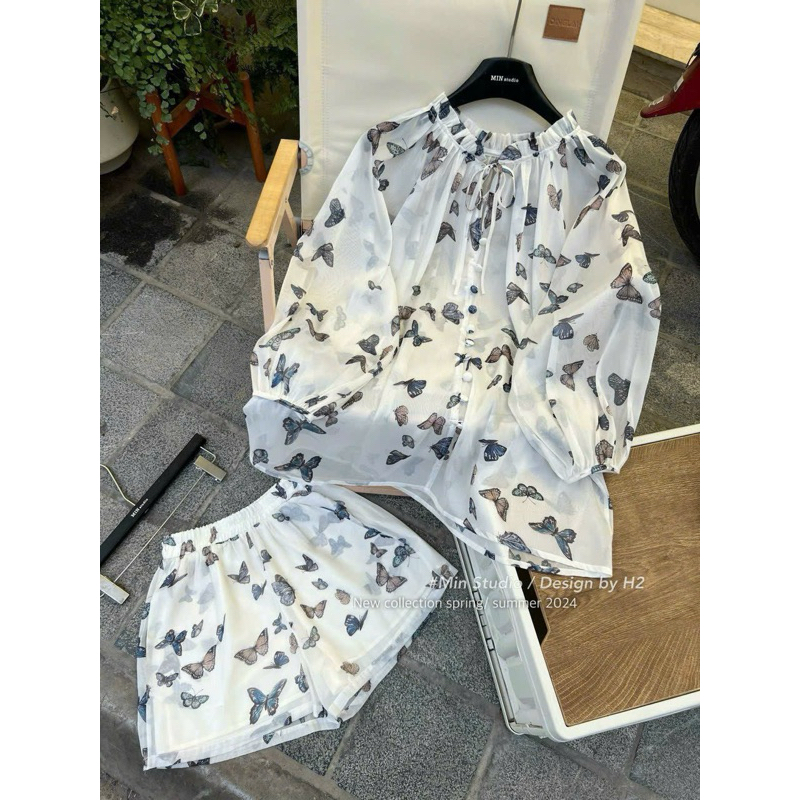 Silk Chiffon set With 2 Layers Of Luxury Pattern full Texture | Shopee ...