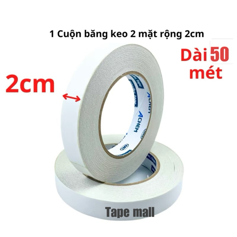 Double-sided tape 1cm 2cm long 50 meters super glue. [Tape Mall ...