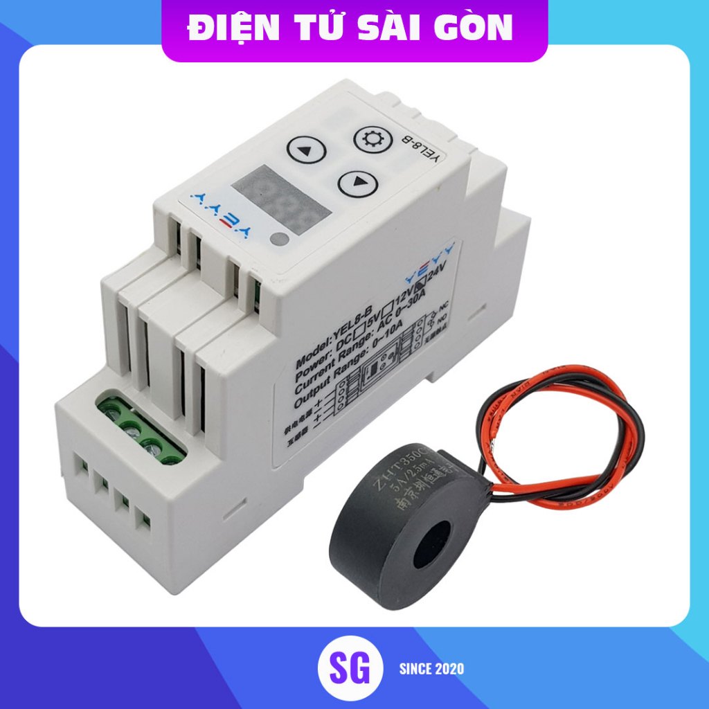 Ac Sensor Circuit 0-30A YEL8-B relay Output, Device Control, Over ...