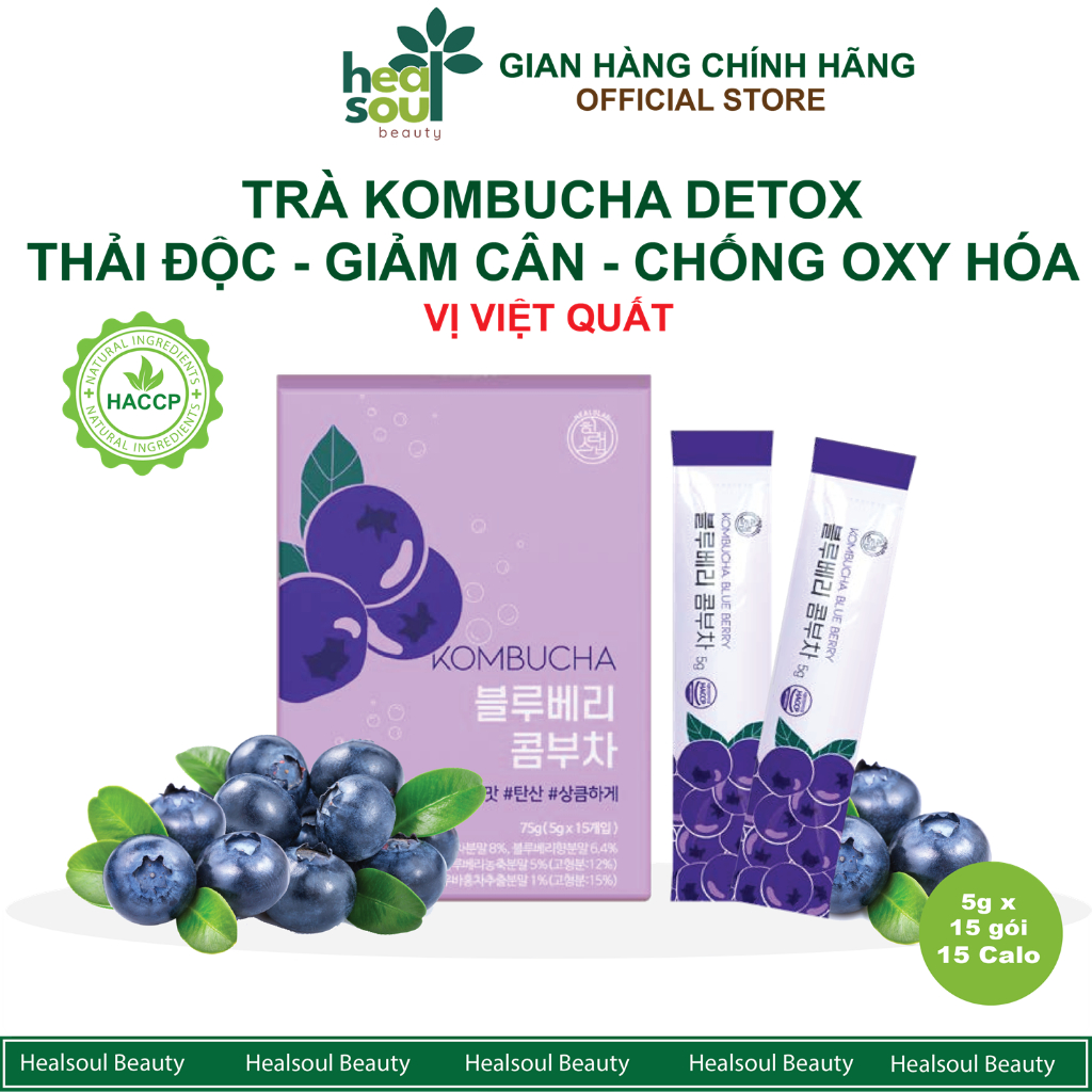 Kombucha Detox Healslab Tea Blueberry Flavor Cooling Imported Korea ...