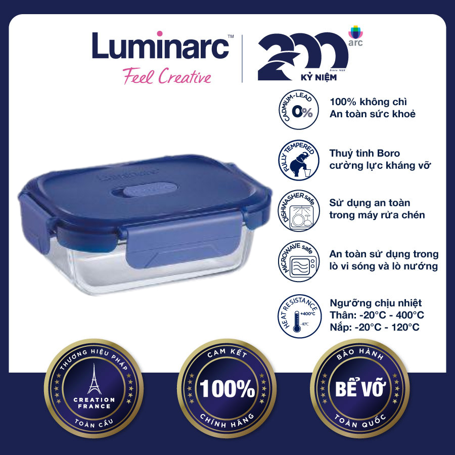 Luminarc Putina Rectangular Glass Box | Shopee Philippines