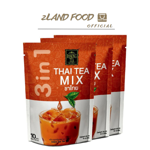 Ranong TEA Instant Thai Milk TEA - 200g bag (10 packs x 20g) | Shopee ...
