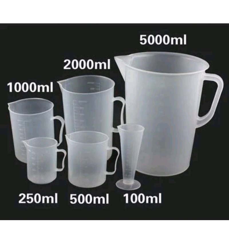 Set Of 6 Measuring Cases: Ca 5 Liters, Ca 2 Liters, Ca 1 Liter, Ca ...