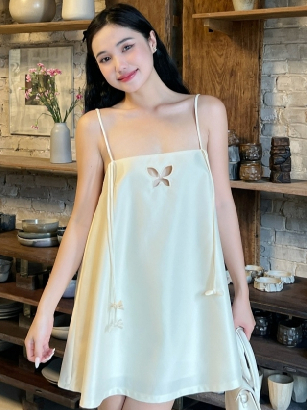 Sweet DRESS - spaghetti straps DRESS with bow tie [Designed by MUSE ...