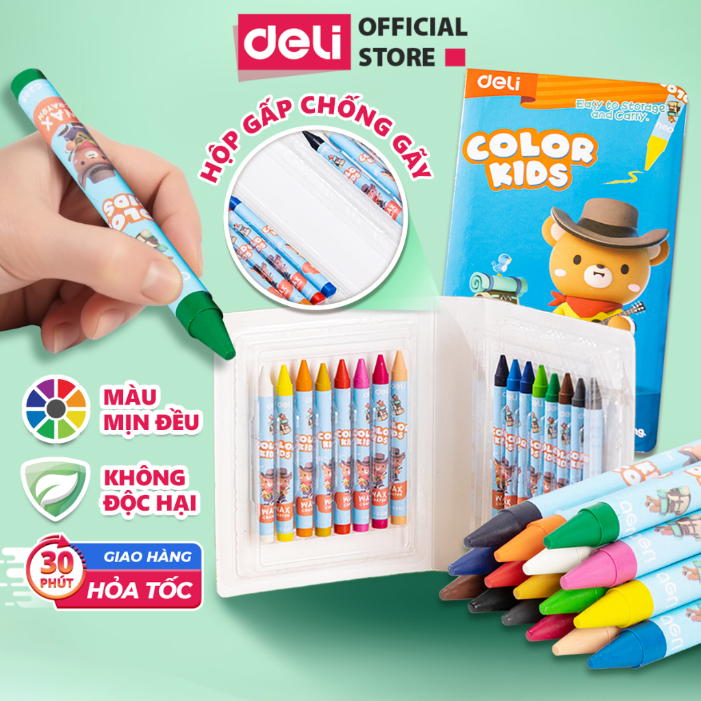 Colorkids Deli Candle Crayons Safe for Children - 10/12/24 Candle Wax ...
