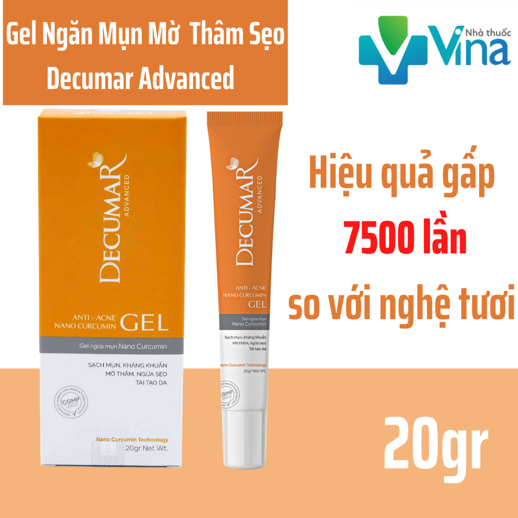 Nano Decumar Advanced anti-acne and dark spots spot Gel 20g | Shopee ...