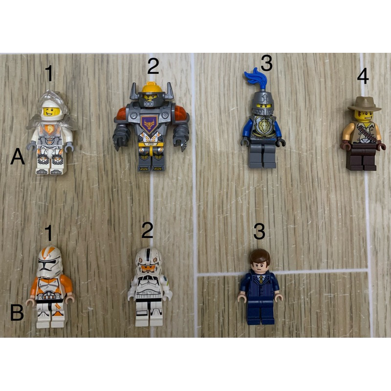 Lego minifigures genuine nexo knight, knight, cowboy and star wars ...