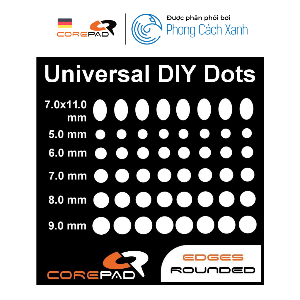 PTFE Corepad Skatez Dots 1 Universal DIY Dots Mouse Feet - Genuine ...