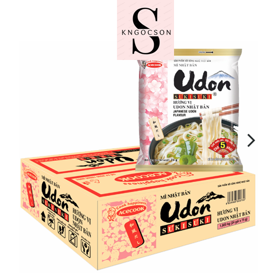 Box Of 24 Packs Of Japanese Udon Acecook Noodles 75g | Shopee Philippines