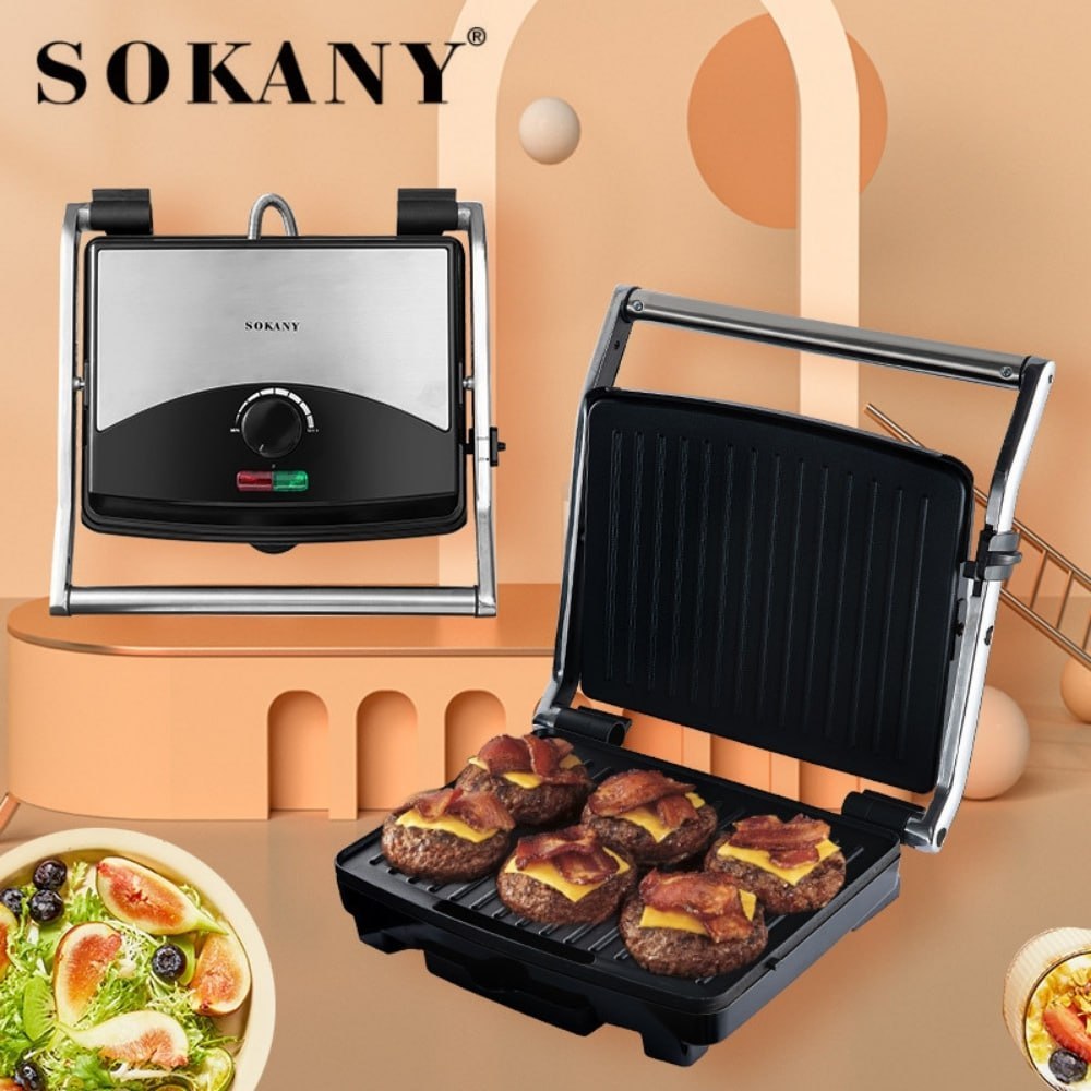 Sokany SK-210 multi-function grill with high-quality non-stick grill ...