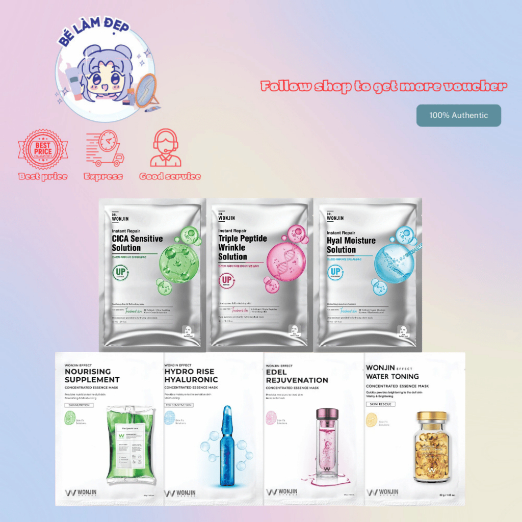 Korean Wonjin Mask Moisturizes, Restores Moisture (10 pieces) | Shopee ...