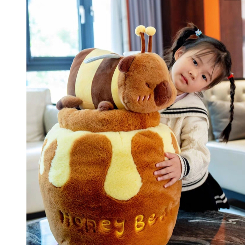 Big Honey Bee Capybara Teddy Bear has arrived in the capy family's ...