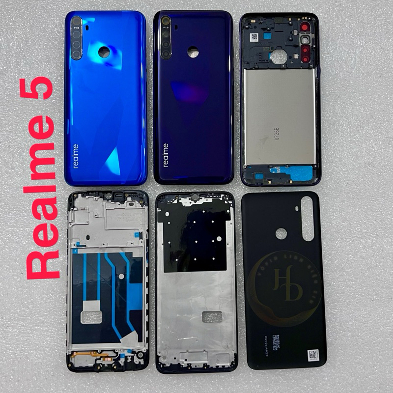 Realme 5 original case set (full keys - cam glass - sim tray) | Shopee ...