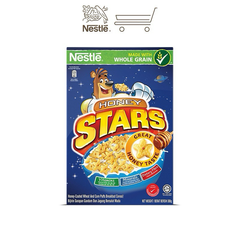 Nestle Honey Stars Breakfast Cereal 300G (Honey Corn Flavor) | Shopee ...